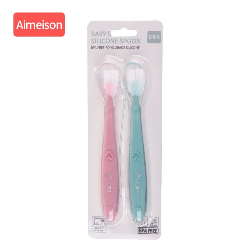 Baby Soft silicone Spoon Food Grade baby Feeding S... – Grandado