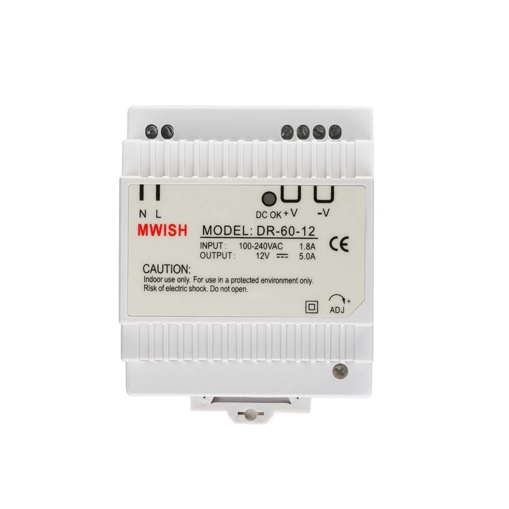 Din rail power supply 60w 12V ac dc converter dr-6... – Vicedeal