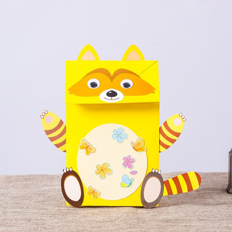Kids DIY Cartoon Animal Paper Bag Hand Puppet Chil... – Grandado