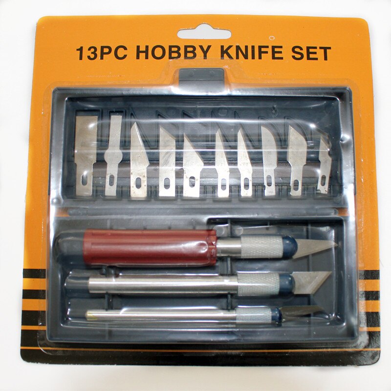 ABEST HOBBY KNIFE RAZOR BLADE SET KIT TRIMMING MOD... – Grandado