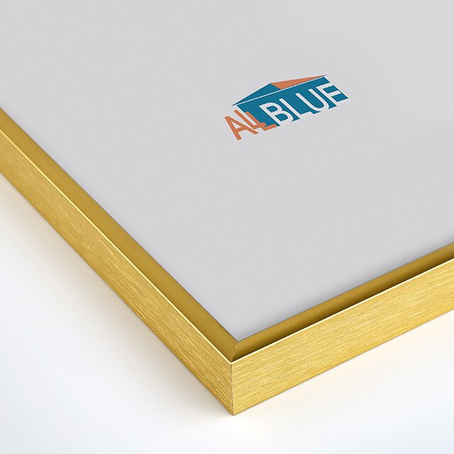 Marco de Metal dorado plata Color negro moderno pa... – Grandado