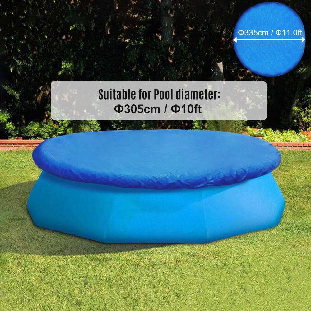 Round Pool Cover 6/8/10/12/15 ft Water Resistant P... – Grandado
