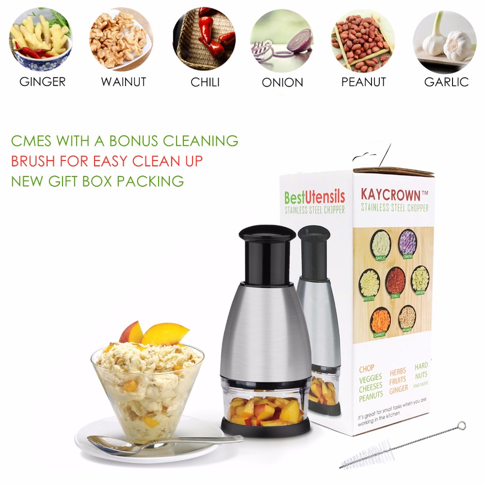 Stainless Steel Vegetable Chopper Fruit Chopper of... – Grandado