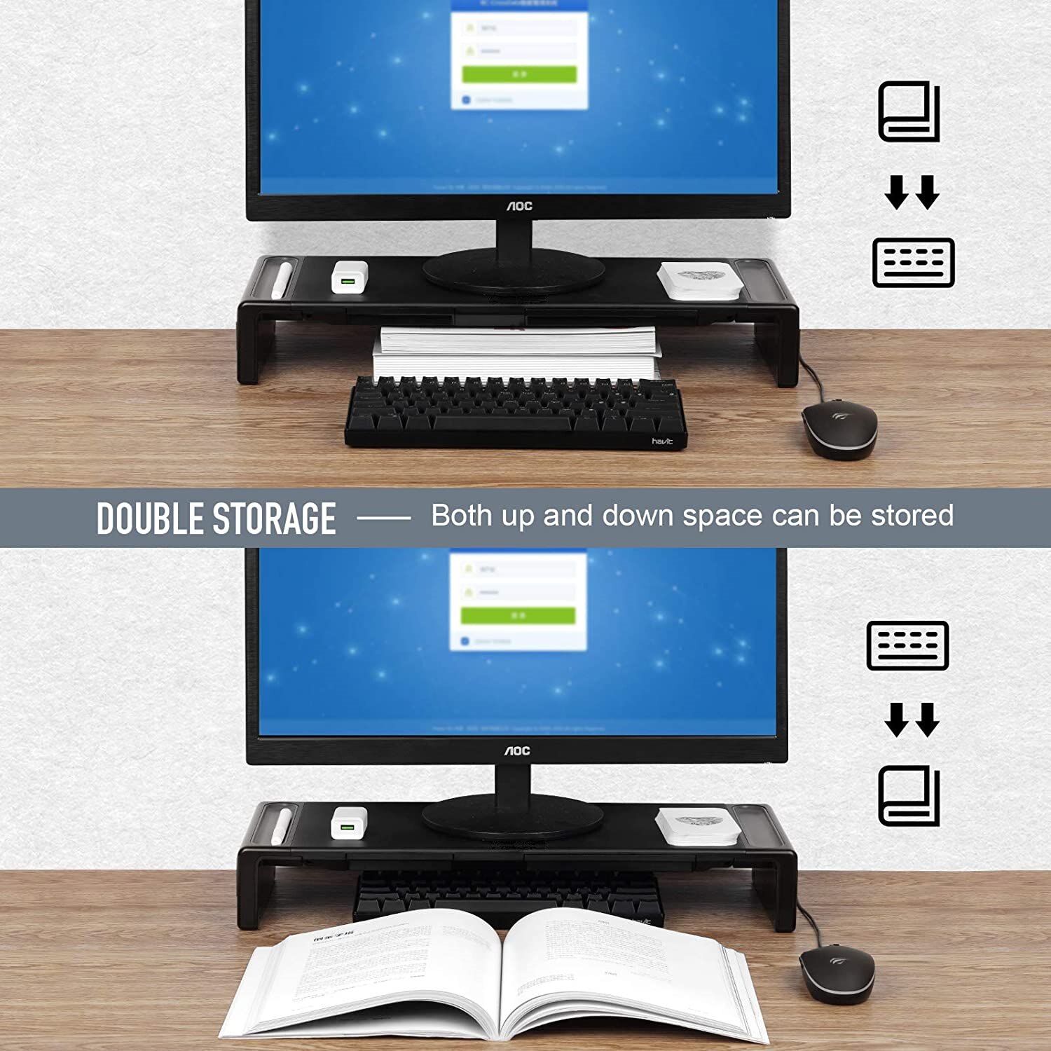 Monitor Stand Riser Foldable Computer Monitor Rise... – Grandado