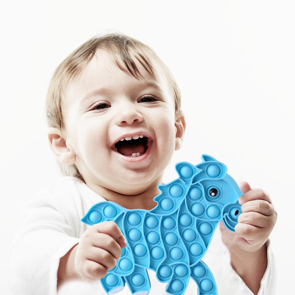 Silicone Fidget Toys Reliver Stress Rainbow Horse ... – Vicedeal