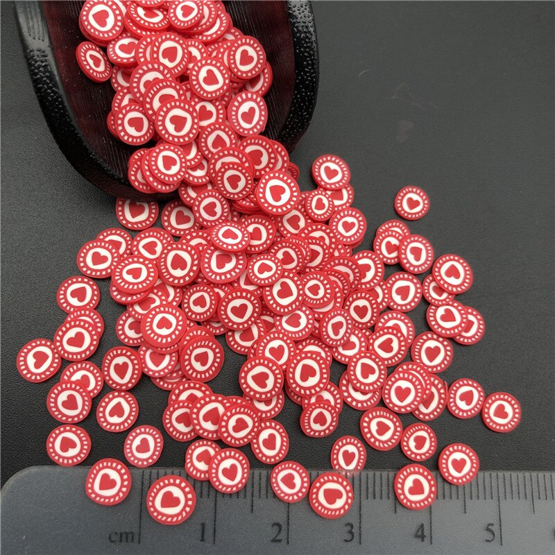 50g Heart Round Polymer Clay Sprinkle For Kids Diy... – Grandado