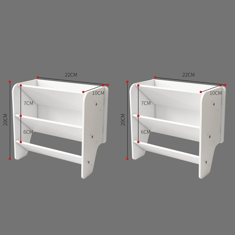 PVC Holz Desktop Regal Bad Lagerung Rack Regale Ma... – Grandado