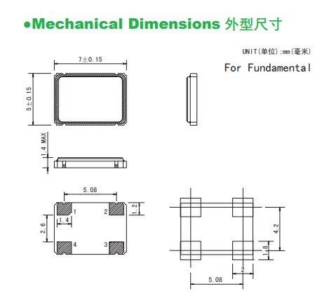 10Pcs crystal oscillator 7050 SMD 5*7mm 5070 70M 7... – Vicedeal