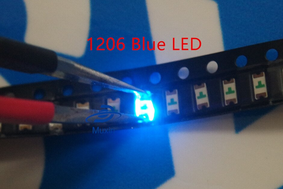 200 pcs SMD 1206 (3216) LED Chip Blue Light 20mA D... – Grandado