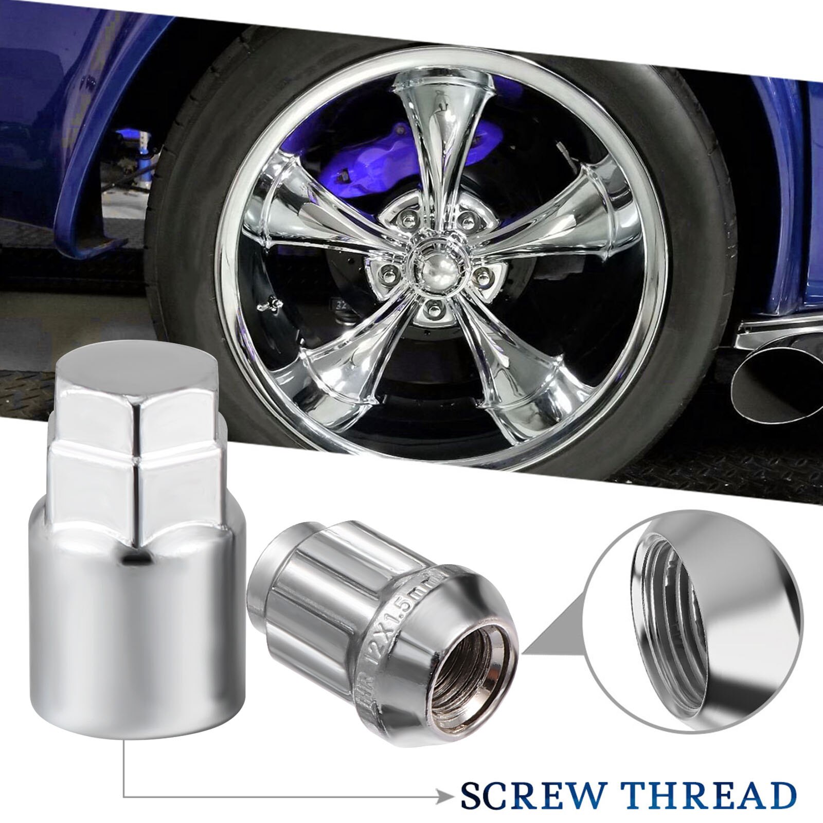 4pcs Wheel Lock Nut Anti Theft Durable Wheel Nut C... – Vicedeal