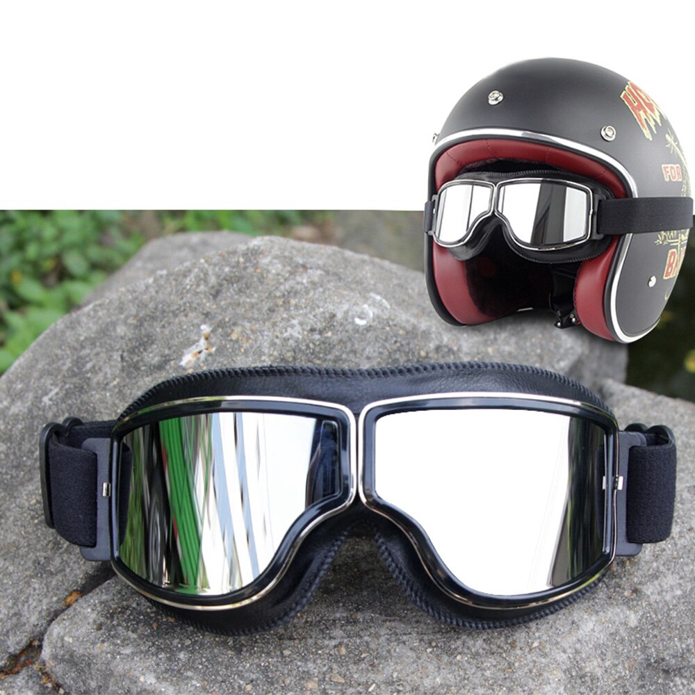 Universal Vintage Motorcycle Goggles Motorbike Sco... – Grandado