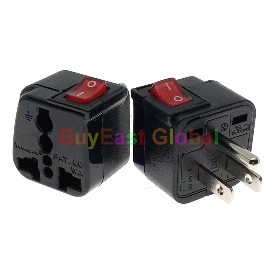 (Pack 3) USA Canada Thailand Electrical Plug Adapt... – Vicedeal