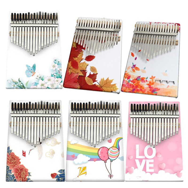 kerus color Kalimba 17 Keys Thumb Piano with Study... – Vicedeal