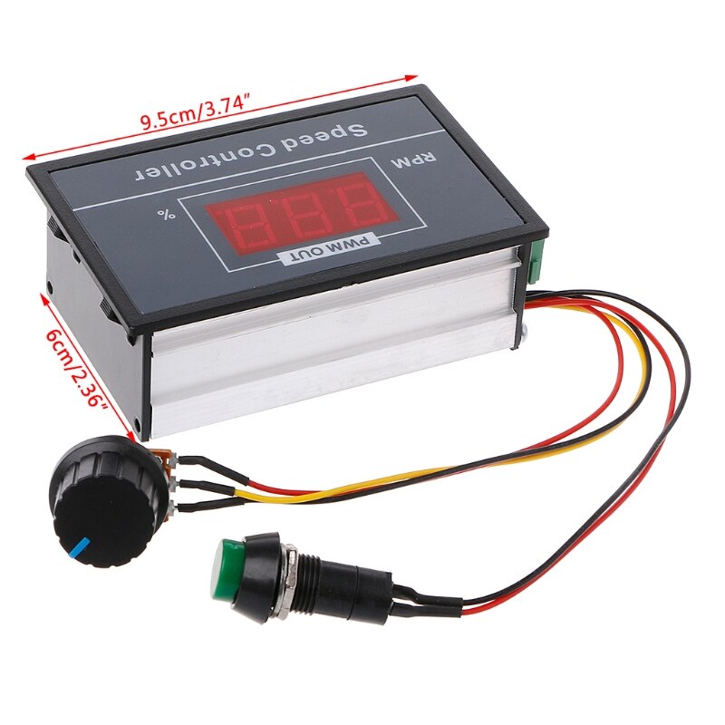 PWM DC Motor Speed Controller 0-100 Digital Displa... – Vicedeal