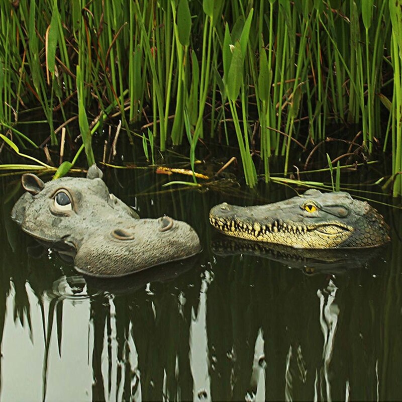 Floating Crocodile Head Water Decoy Simulation Rea... – Grandado
