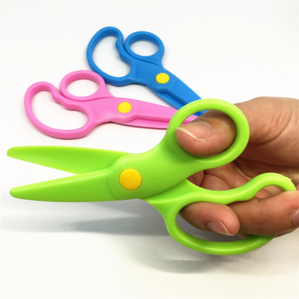 Candy Color Safety Plastic Scissors DIY Paper Cutt... – Vicedeal