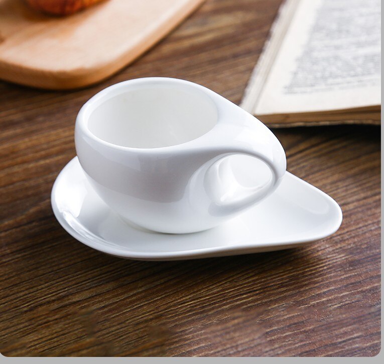 200ml European Crooked-style Ceramic Coffee Cup Se... – Grandado
