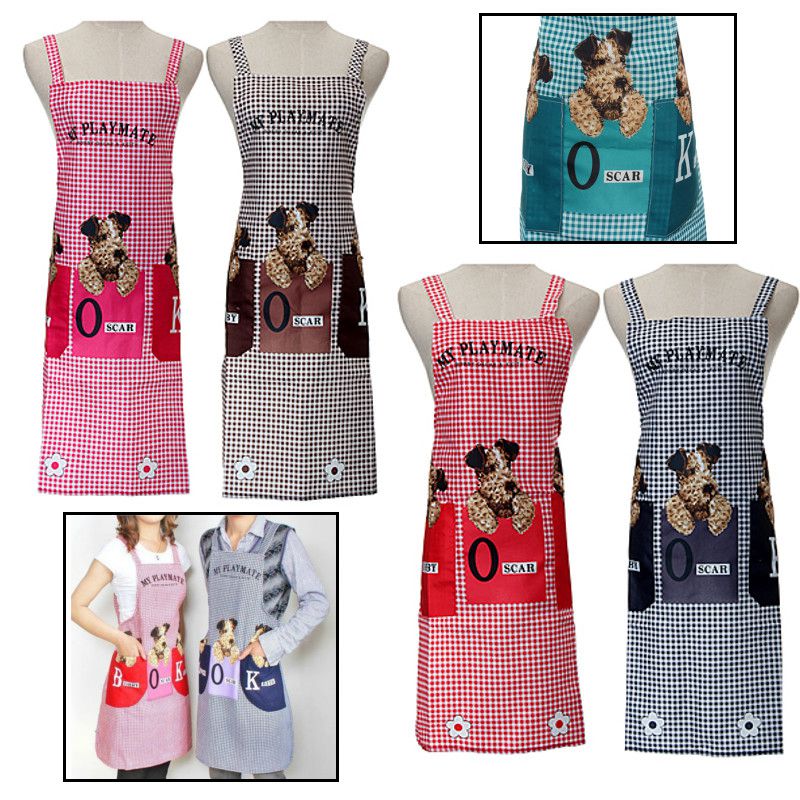 Leuke Hond Print Schort Waterdicht Mouwloze Pocket... – Grandado