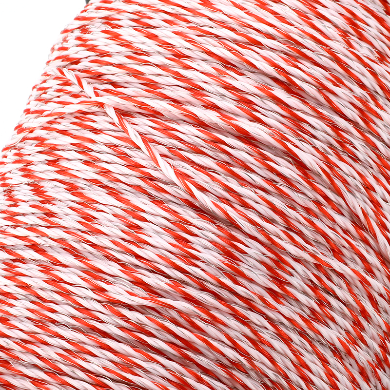 500M Roll Electric Fence Rope Red White Polywire w... – Grandado