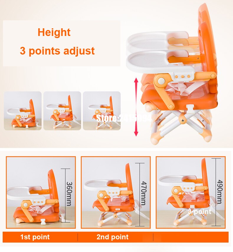 Foldable Baby booster Chair Desk Dining Chair With... – Vicedeal