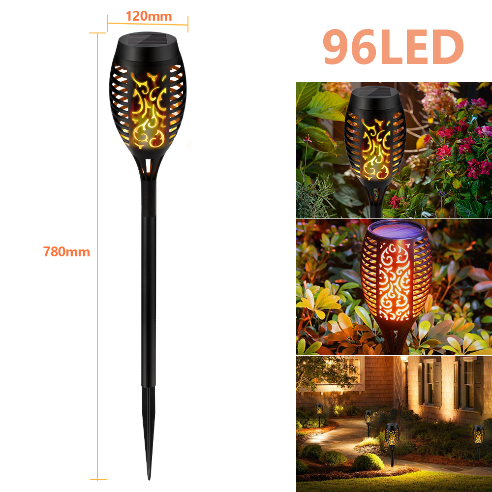 Solar Outdoor Flame Torch Led Verlichting 12-96LED... – Vicedeal