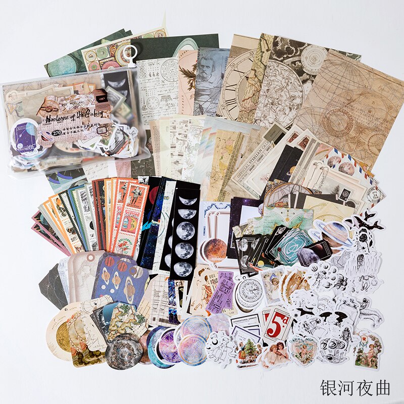 270 pcs/pack Collection of Retro Material pack Jun... – Vicedeal