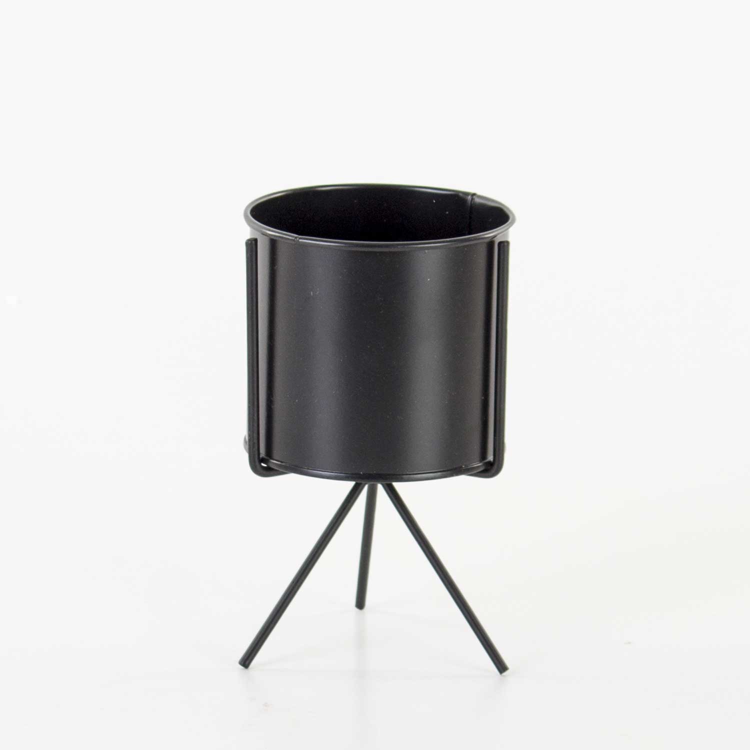 Euro Flora Floor Standing Metal Flower Pot Black 9... – Vicedeal