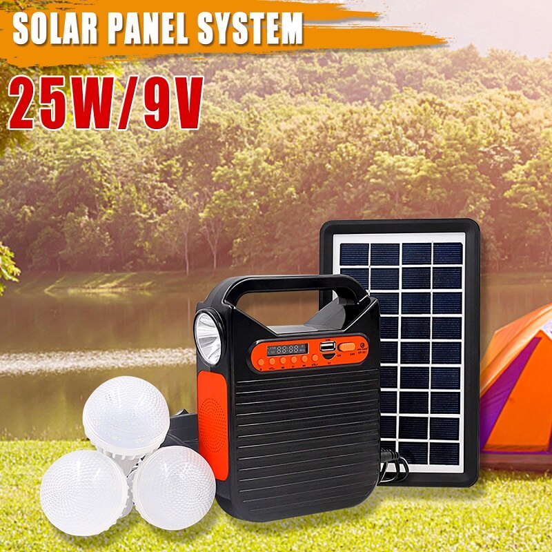Portable 25W Rechargeable Solar Panel Power Storag... – Vicedeal