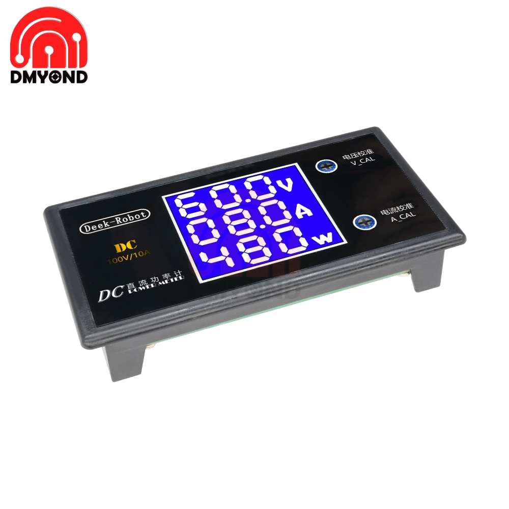 DC 0-100V 10A LCD Digital Voltmeter Wattmeter Amme... – Grandado
