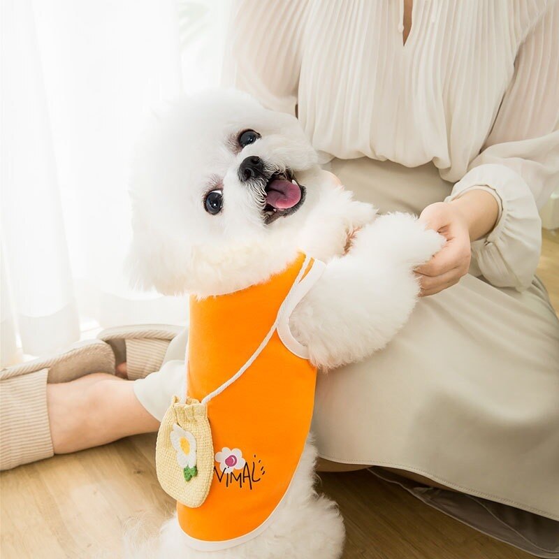 Cartoon Dog Clothes Weaving Haversack Clothing for... – Vicedeal