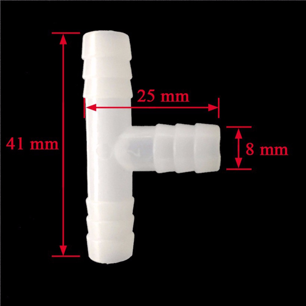 50 pcs 8mm barbed Tee connector irrigation systems... – Vicedeal