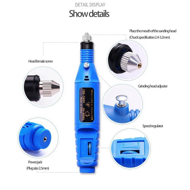 Elektrische Manicure Kit Nail File Remover Elektri... – Grandado