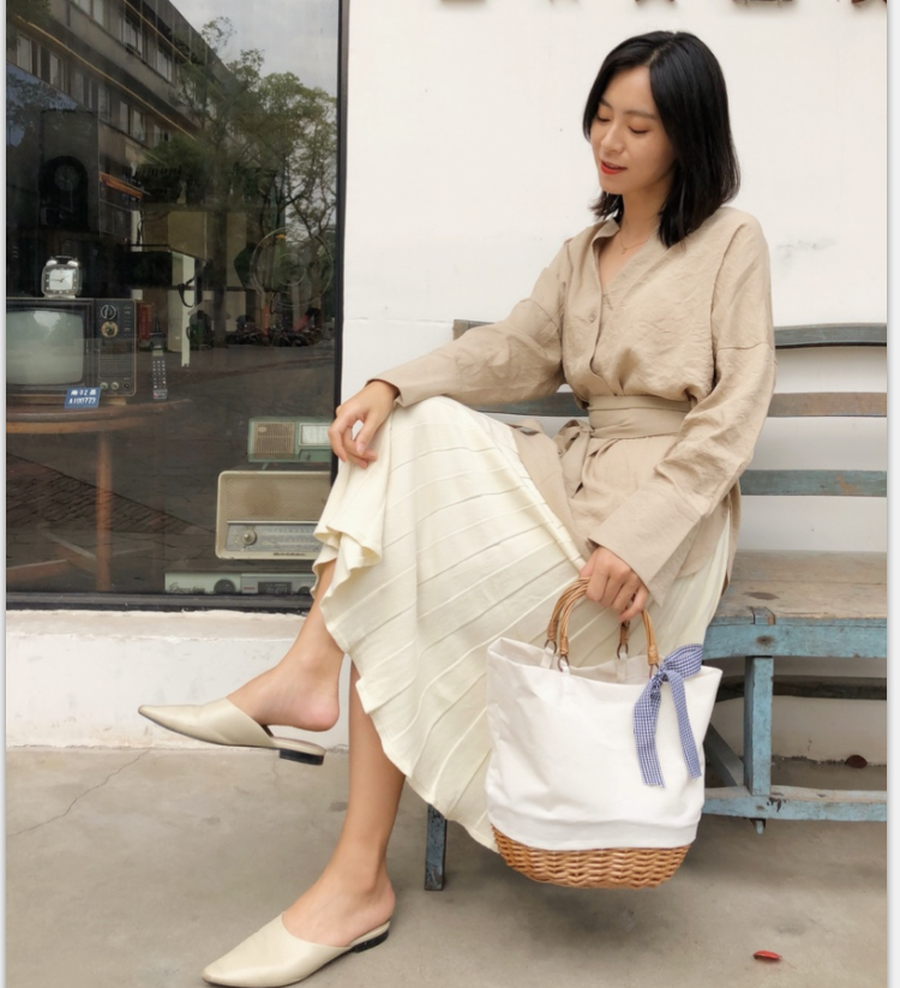 Big Capacity Handmade Weaving Straw Patchwork Canv... – Vicedeal