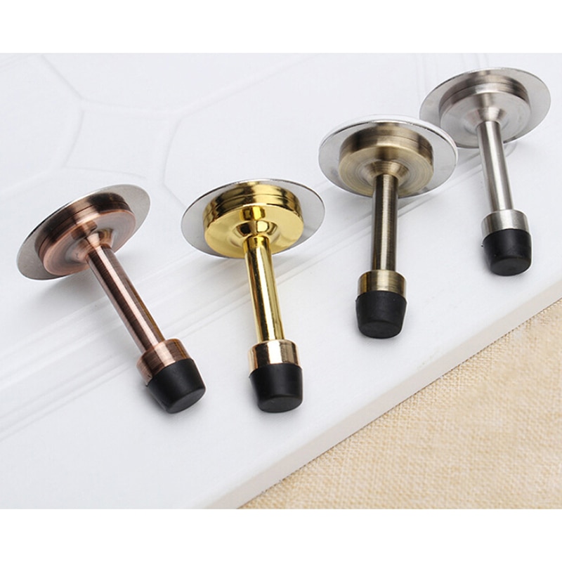 Door Top Free Punch Door Stop Stainless Steel Soli... – Grandado