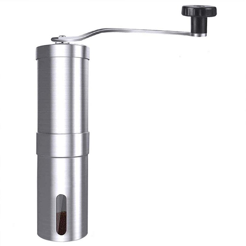 Silver Manual Coffee Grinder Mini Stainless Steel ... – Grandado
