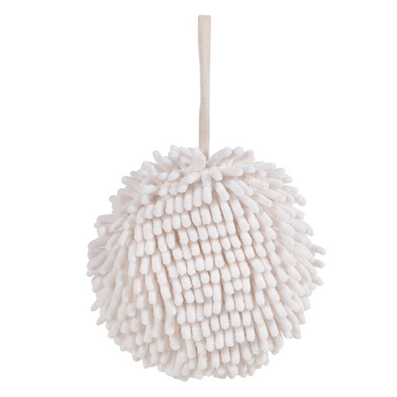 Kitchen Bathroom Hand Towel Ball With Hanging Ring... – Grandado