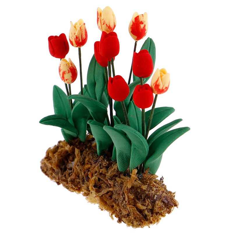 Miniature Tulip Resin Flower Children Dollhouse Fa... – Grandado