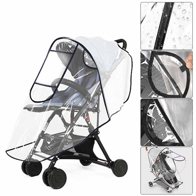 Universal Baby Carriage Rain Cover Cart Windshield... – Vicedeal