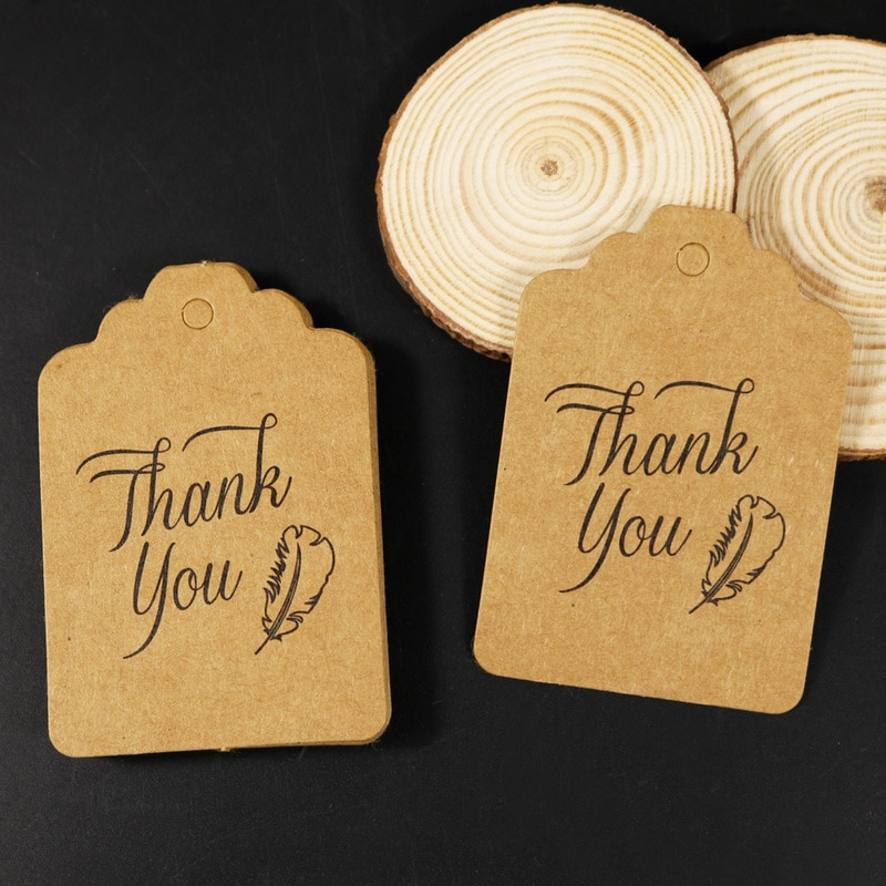 50 stuks Dank U Kraftpapier Tag Geschulpte Wedding... – Grandado