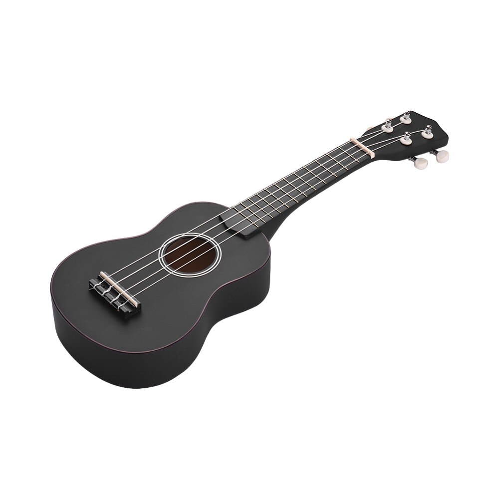 Sopraano ukulele 21 ukulele musta bassopuu 4 kieli... – Grandado