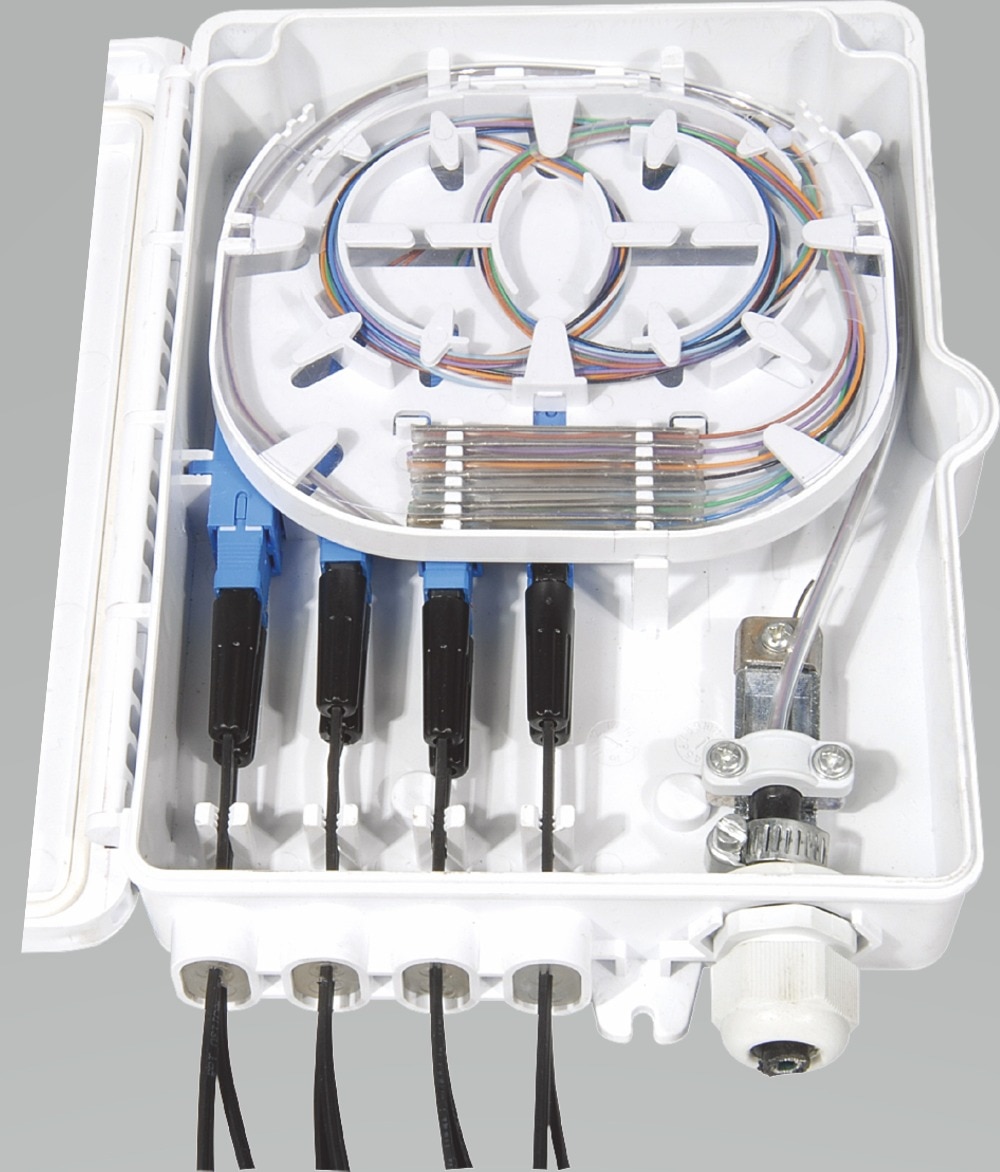 FTTH 8 cores fiber Termination Box 8 port 8 channe... – Grandado
