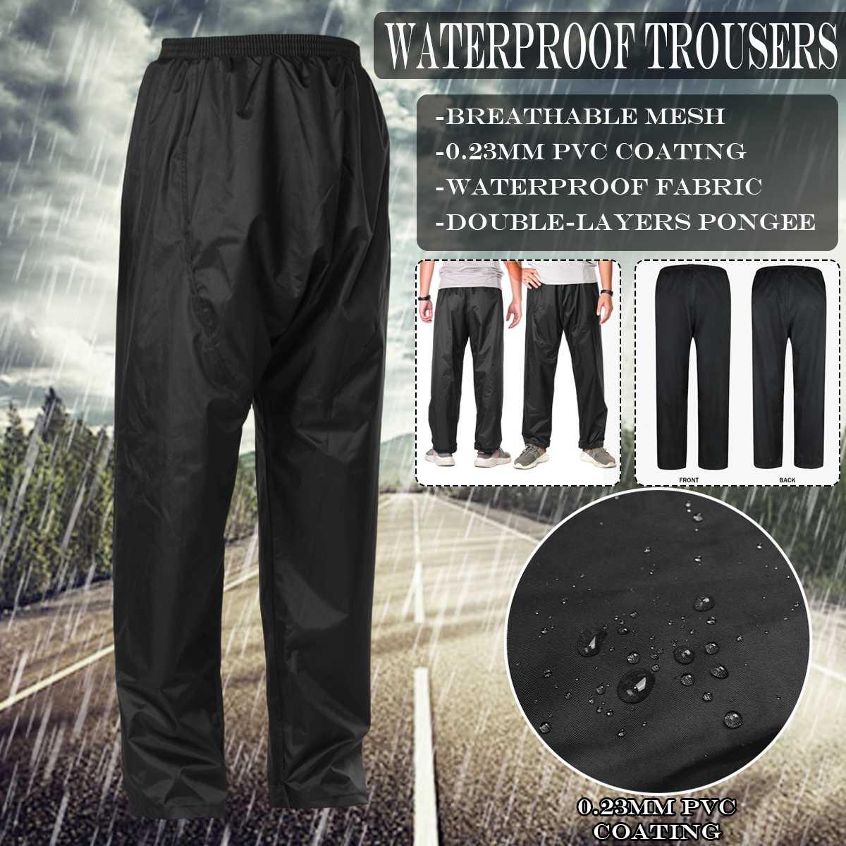 Waterproof Trousers Mens Women Waterproof Trousers... – Grandado