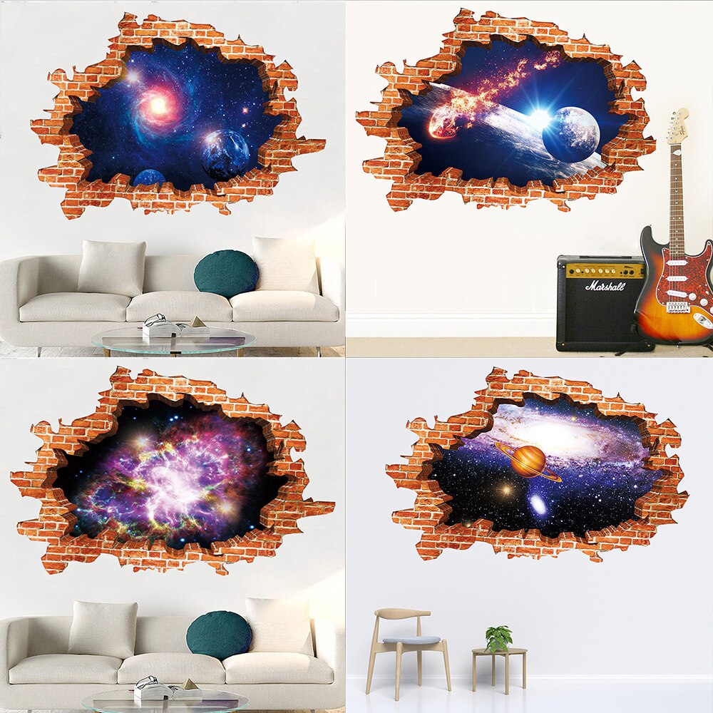 The 3D Wall-breaking Universe Galaxy Starry Sky Pl... – Grandado