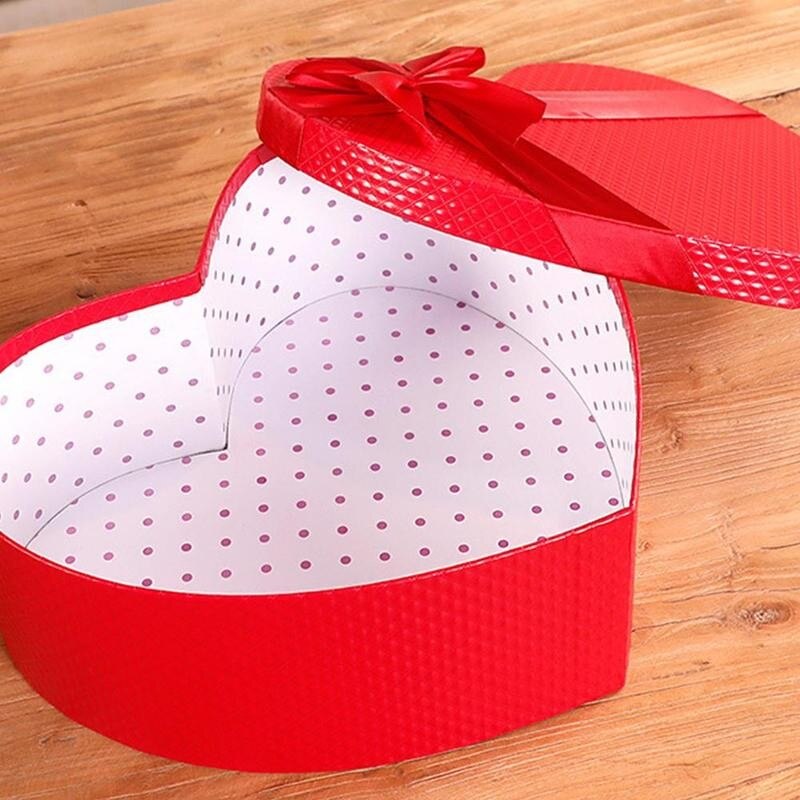 Red Heart Shaped Florist Hat Box Candy Boxes Set V... – Grandado