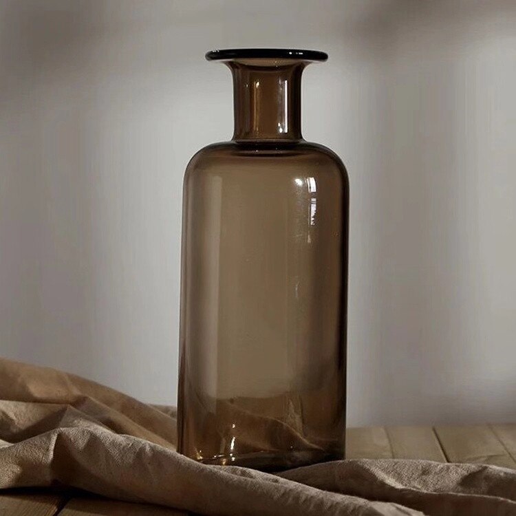 Modern Minimalist Translucent Glass Vase Flower Ar... – Vicedeal