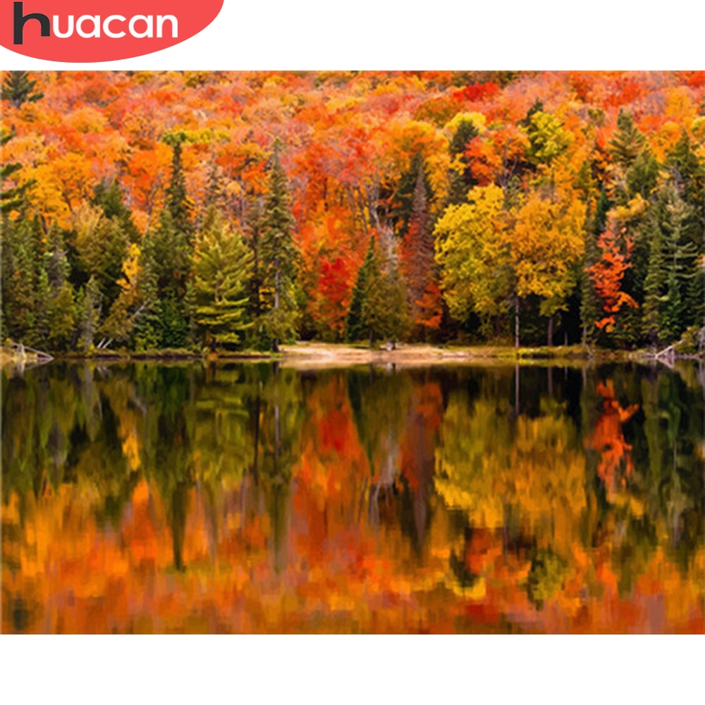 HUACAN Painting By Numbers Landscape Kits Drawing ... – Grandado