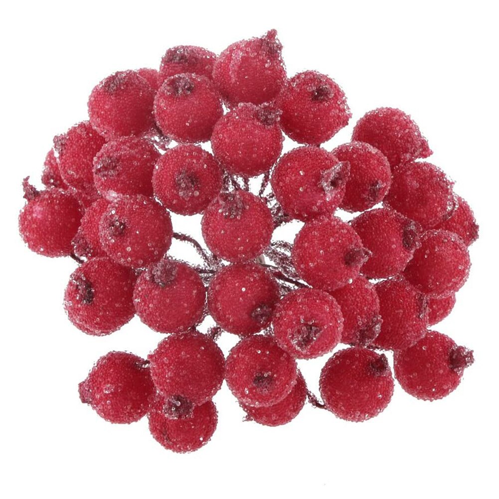 frosting artificial Christmas berries small partic... – Vicedeal