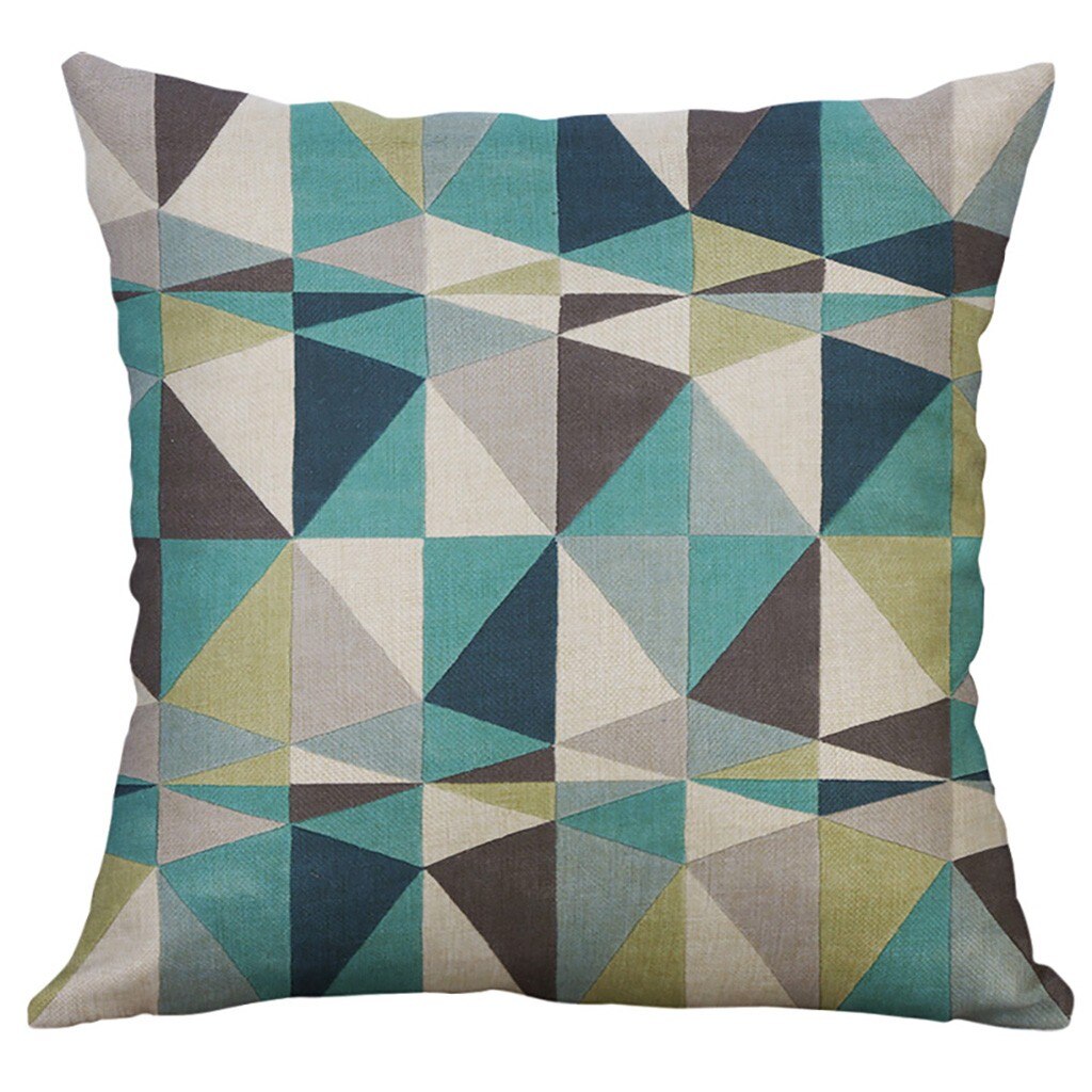 Lattice Printed Cushion Cover Irregular Geometric ... – Grandado