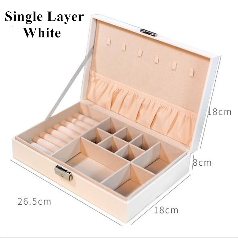 Large Jewelry Box Single/Double/3 layers Dressing ... – Grandado