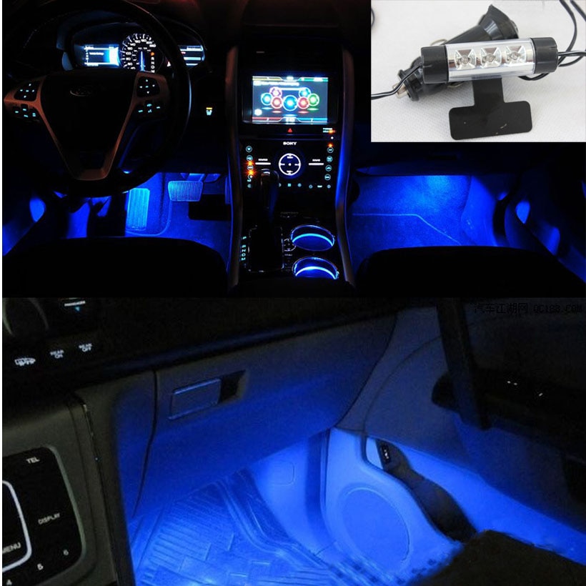 Auto parts 4 in1 Soles Ambient Light Car LED mood light interior ...